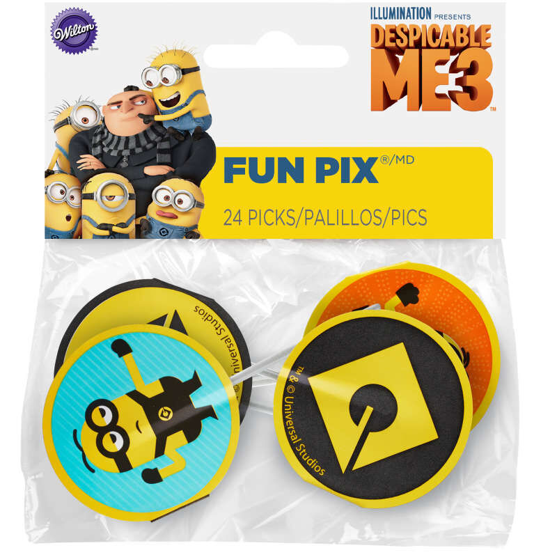 Despicable Me 3 Minions Fun Pix, 24-Count – Cakes Dreamer