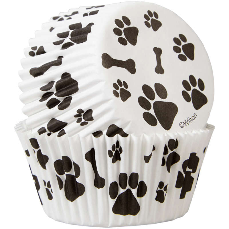 Dog Paws and Bones Cupcake Liners, 50-Count – Cakes Dreamer