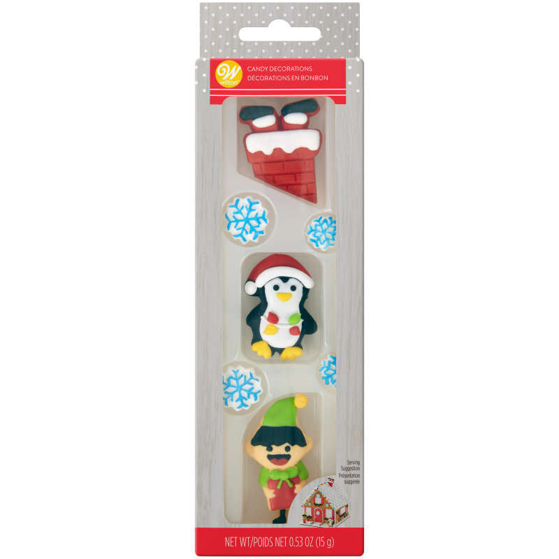 Gingerbread House Santa and Helpers Decoration Kit, 0.53 oz. – Cakes ...