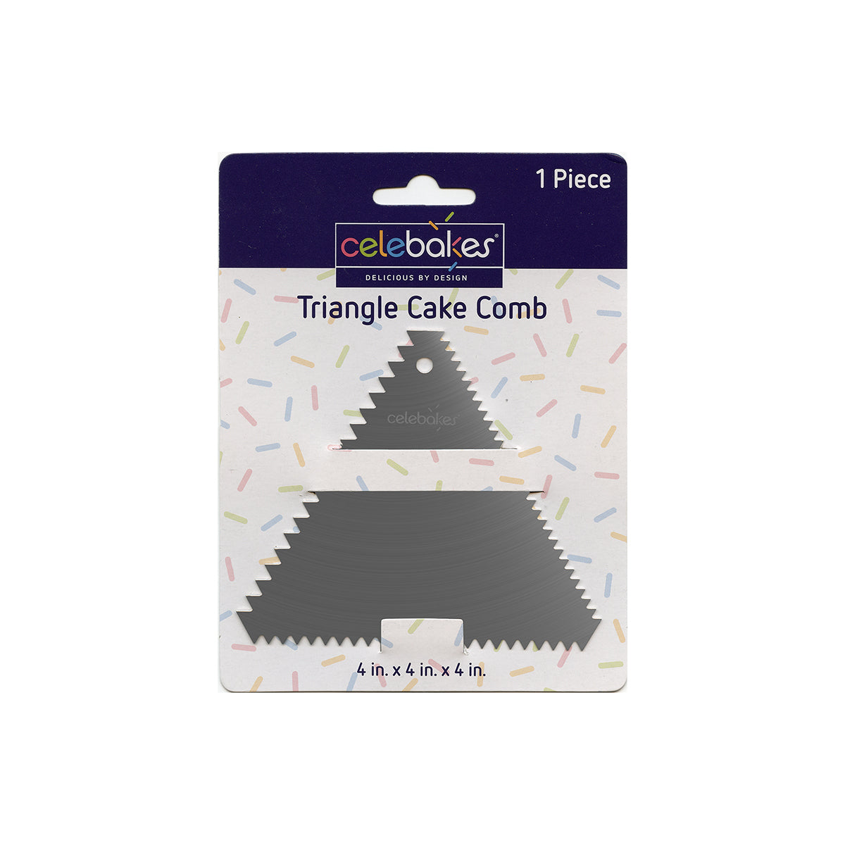 Celebakes Stainless Steel Triangle Cake Comb, 4" x 4" x 4" – Cakes Dreamer