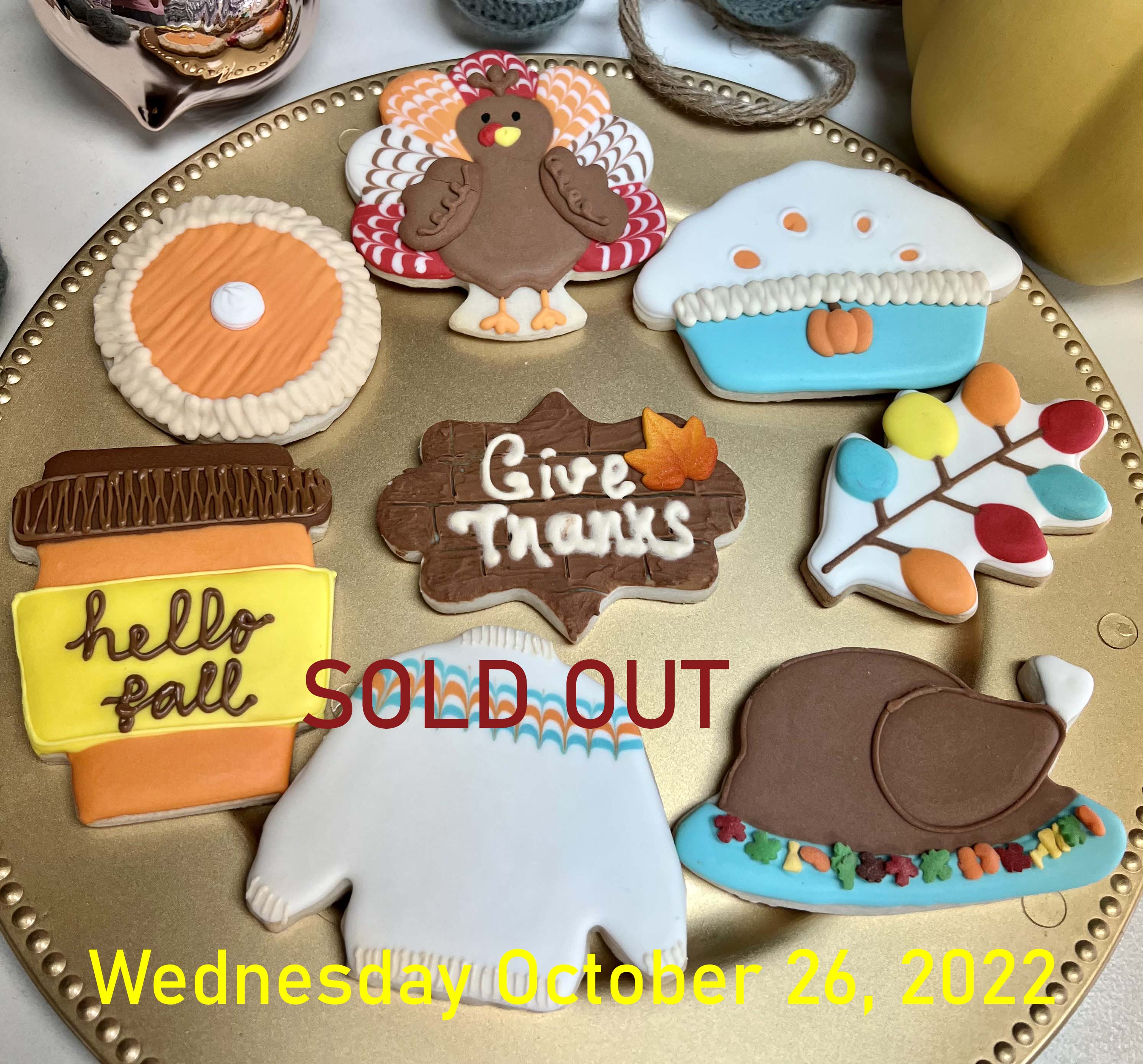 Wednesday 10/26/2022: Sugar Cookie Decorating class - Thanksgivings Th ...