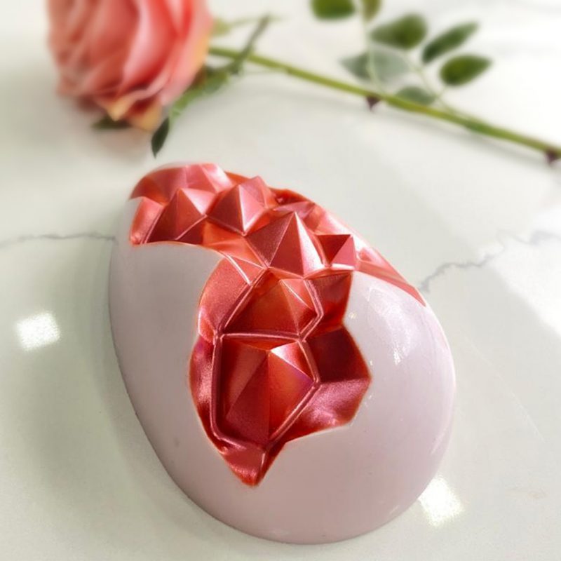 BWB 3 piece chocolate mold: EGG ORIGAMI – Cakes Dreamer